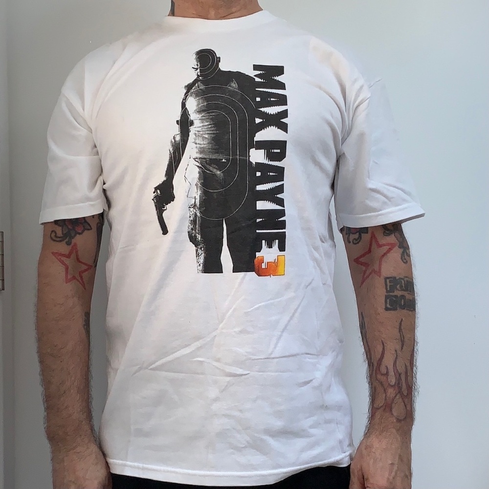 Max Payne 3 T-Shirt Official Rockstar Video Games - Gem